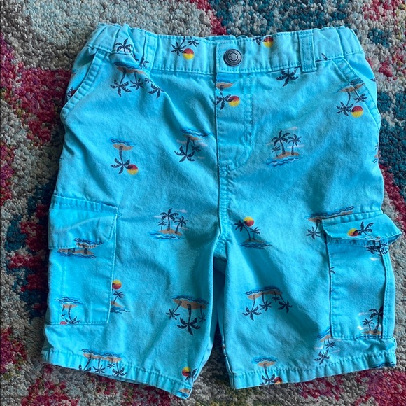 Garanimals | Bottoms | 3 Garanimals Blue Cargo Shorts Beach Scene ...